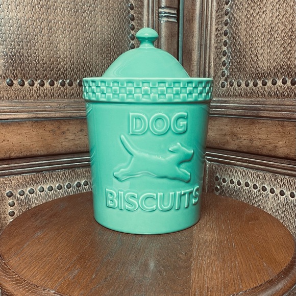 Longaberger | Other | Longaberger Pottery Dog Biscuit Canister | Poshmark